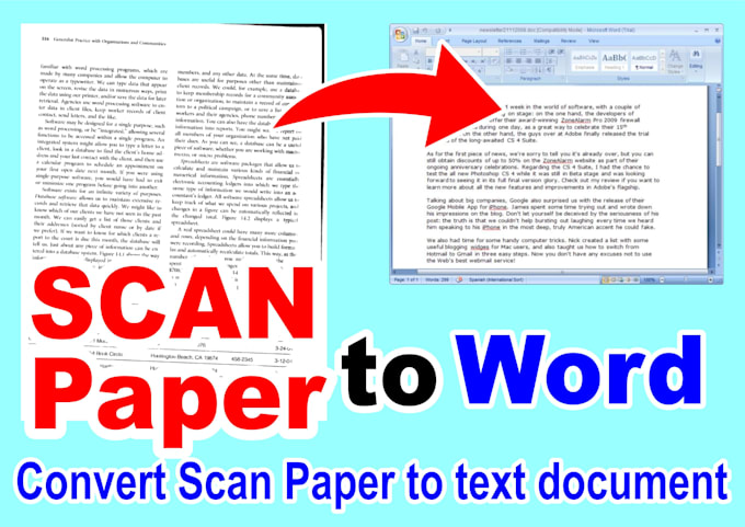 Convert your scan paper to text file by Besharetali | Fiverr