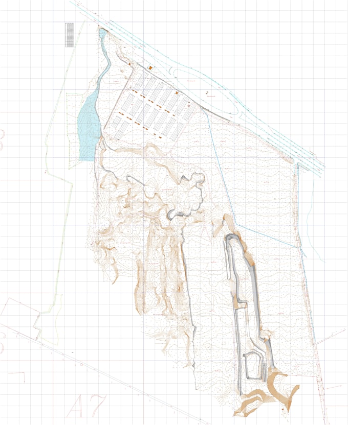 Draw map for surveying and civil engineering by Bijanpazira | Fiverr
