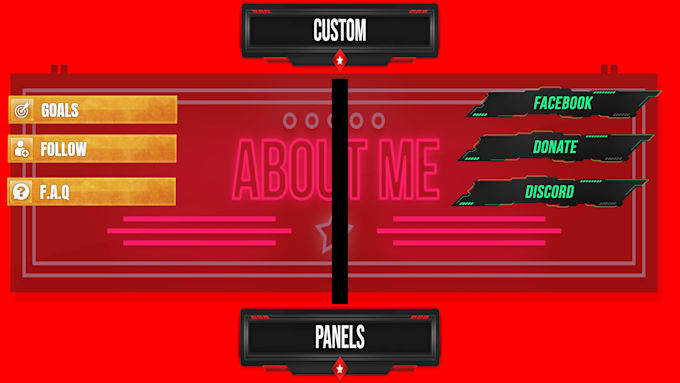 Make you custom pro looking panels for twitch stream by Johannakin | Fiverr