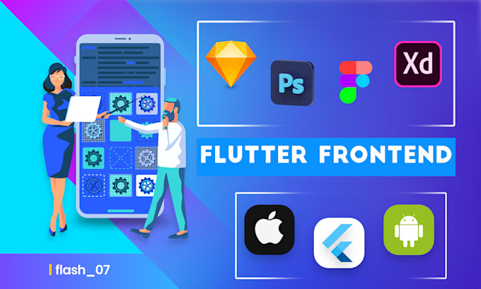 Xd figma sketch psd ui to flutter frontend android ios app code by Flash_07 | Fiverr