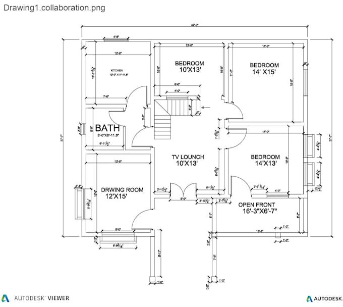 Make 2d and 3d floor plan in autocad by Achand786 | Fiverr