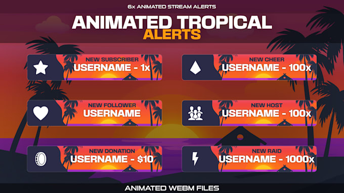 Create custom animated twitch alerts for your twitch stream by Twitch ...
