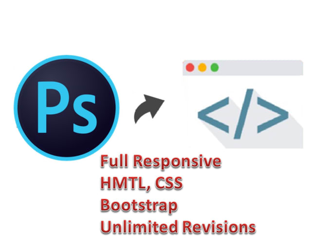 Convert Psd To Html Using Bootstrap By Tanveer76 Fiverr