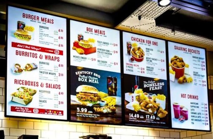 Design modern tv menu screen or digital menu board by Jayanathprasa ...