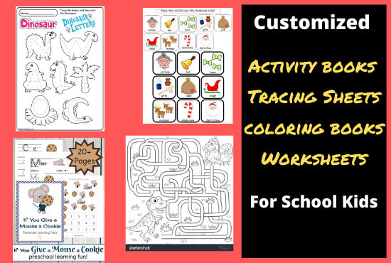 Design kids worksheets, color books, tracing and activity workbook by ...