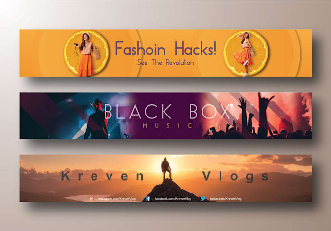 Design amazing banners for all platforms by Likhon82 | Fiverr