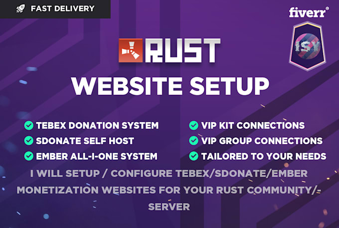 Setup your rust monetization website by Isynull | Fiverr