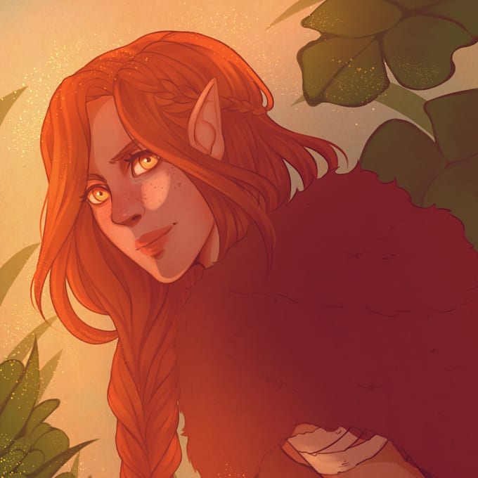 Draw portraits, character designs, book covers by Thesleepingfoxy | Fiverr