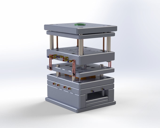 Design 3d plastic injection molds, 2d drawing, and rendering by ...