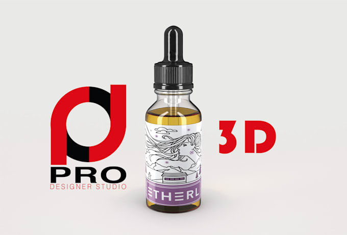 Design 3d model for product packaging label by Designerpro670 | Fiverr