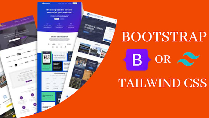 Do professional website using tailwind css or bootstrap by Saymonakash ...