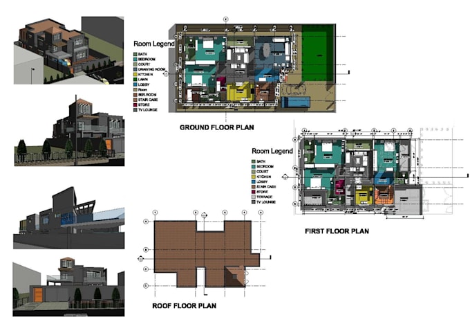 Draw floor plans, elevations, section in revit by Zainabkhan895 | Fiverr