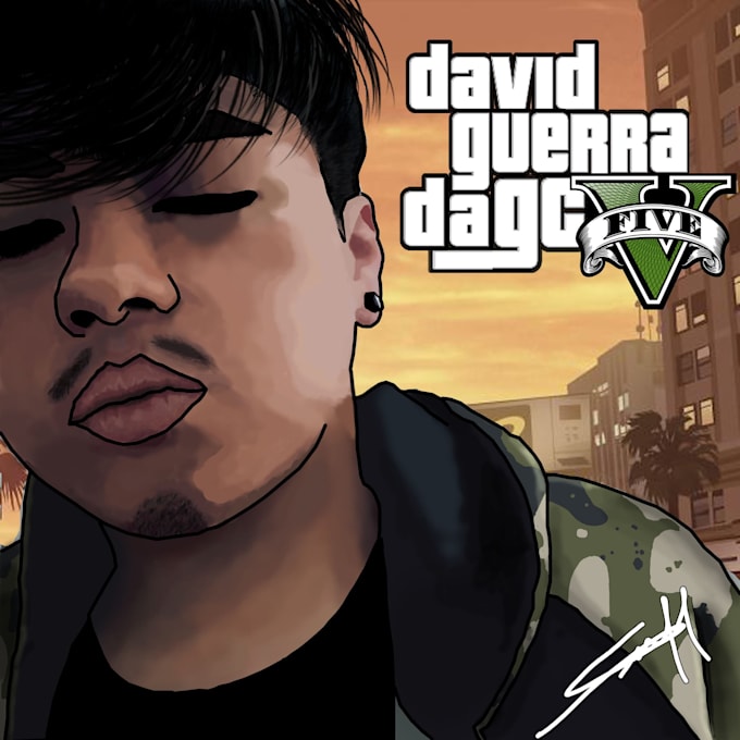 Do make a gta style design with your photo by Crixxo | Fiverr