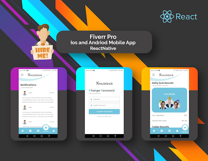 Develop Cross Platform Mobile App Using React Native By Areebvichar