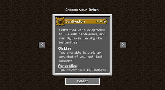 Make you a custom origin for the origins minecraft mod by Pulinpulinho ...