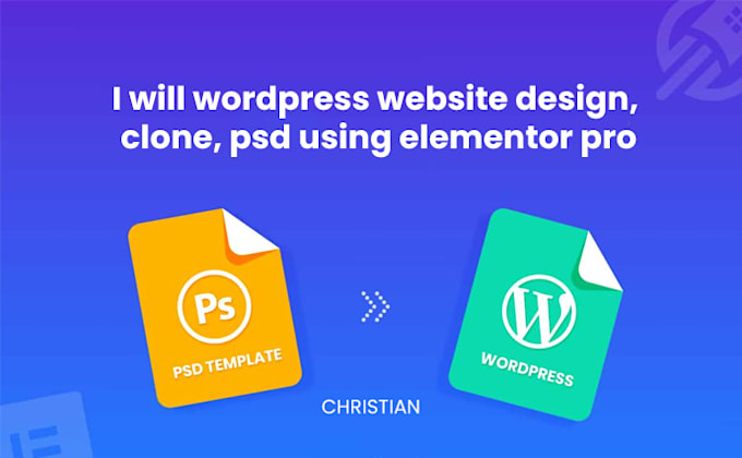 Wordpress website design, clone, psd using elementor pro by Christianandros | Fiverr