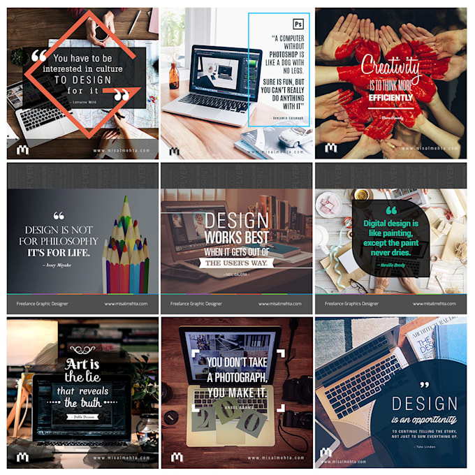Do all type of graphic design work by Misalmehta | Fiverr