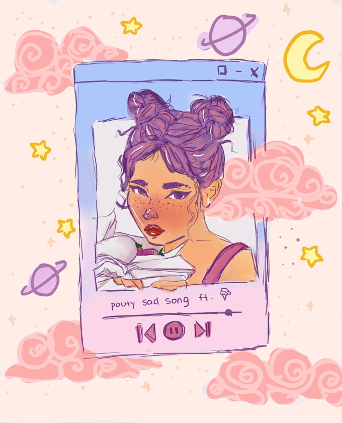 Draw character illustrations, fan art with cute art style by ...