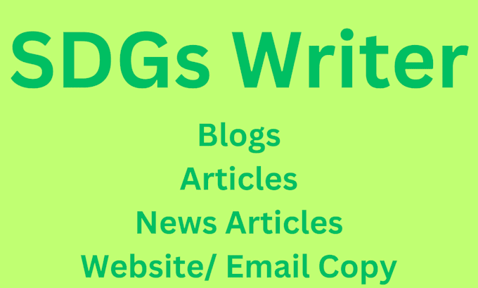 Produce sustainable development goals sdg blogs articles by ...