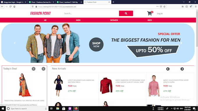 Develop responsive web application with c sharp by Raushanc7 | Fiverr