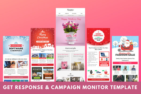 Design get response and campaign monitor template by Kanti9 | Fiverr