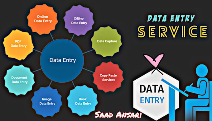 Data entry, logo design, branding for you by Saad_1432 | Fiverr