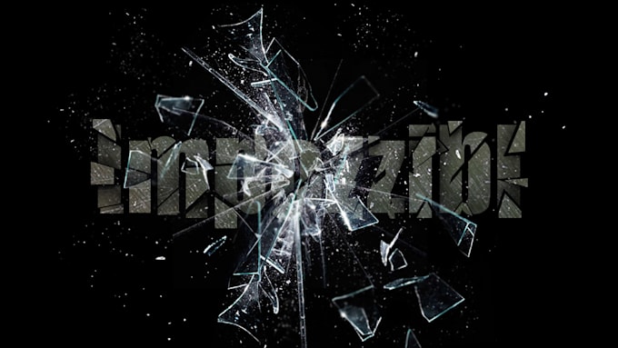 Make your text explode glass by Impozzibl | Fiverr