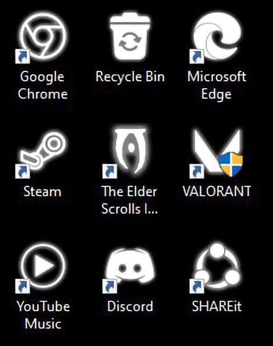Create glowing desktop icons provided in png and ico formats by ...