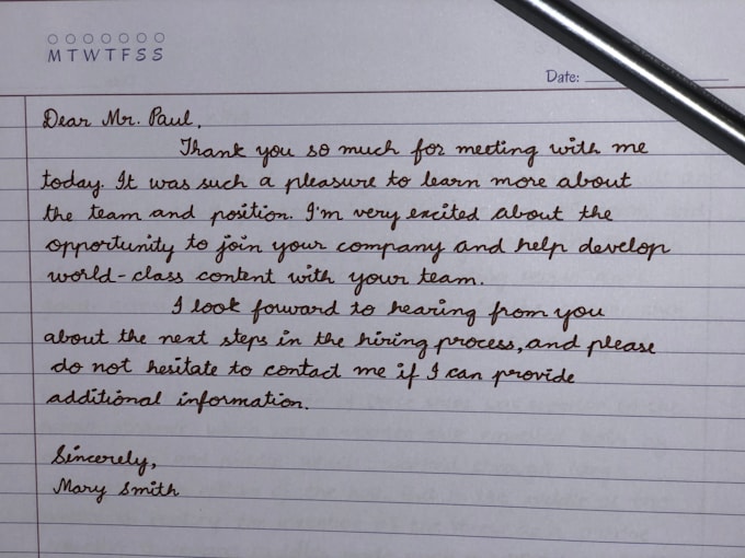 Write anything in my cursive handwriting fast by Maryamkhalid98 | Fiverr