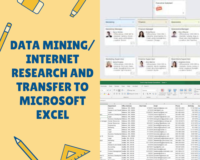 Do data mining and transfer data in microsoft excel by Justmegrace | Fiverr