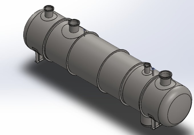 Do pressure vessel, tanks design, 3d modeling by Robert_anto | Fiverr