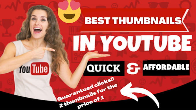 Design for you flashy youtube thumbnails by Adnankenway | Fiverr