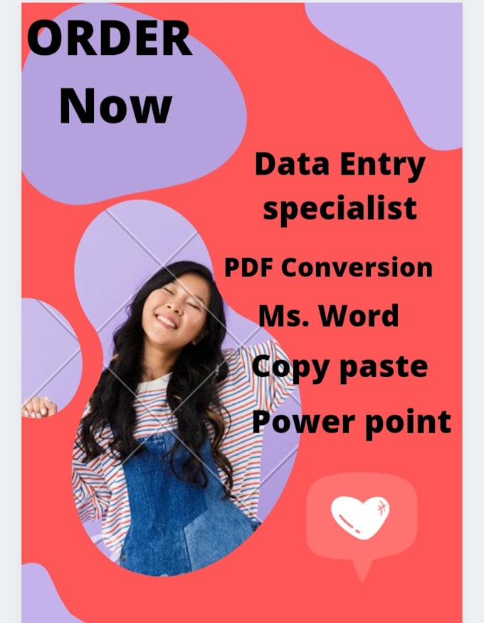 Do data entry, ms excel,pdf conversion typing work,copy paste by Fakhraibrahim | Fiverr