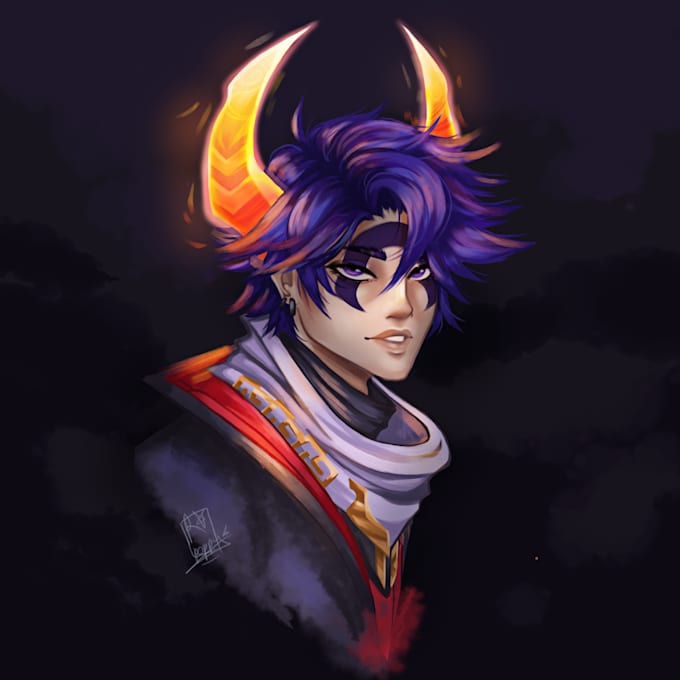 Create a digital art profile picture by Cielryaboy | Fiverr