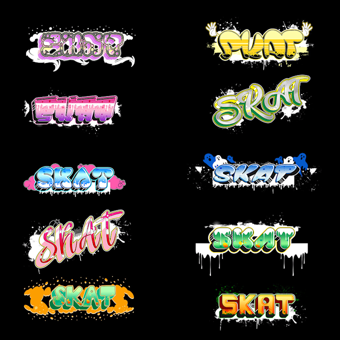 Do graffiti art design for your logo or word by Skattechnology | Fiverr
