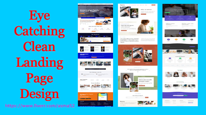 Create modern responsive landing page design by Asma52 | Fiverr