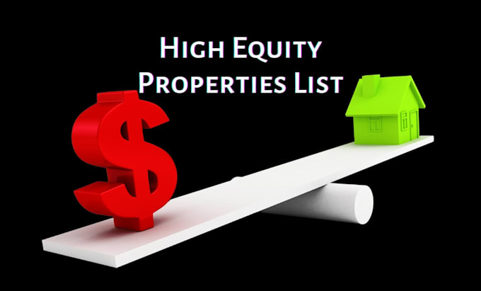 Provide high equity and negative equity properties list by ...