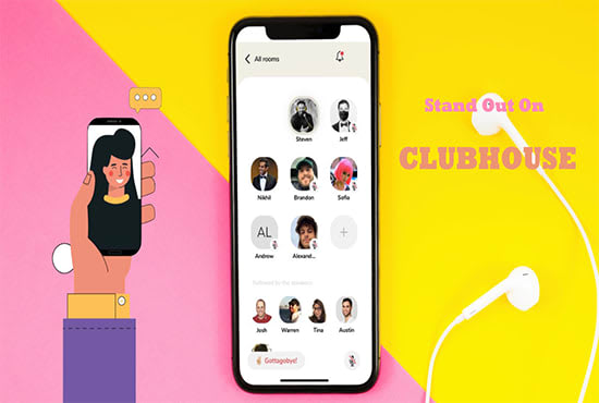 Create a custom clubhouse profile picture avatar by Rajaara | Fiverr