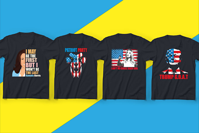 Do political custom unique design or trendy t shirt design by ...