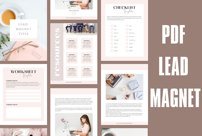 Design your pdf workbook, worksheet, lead magnet, checklist, ebook ...