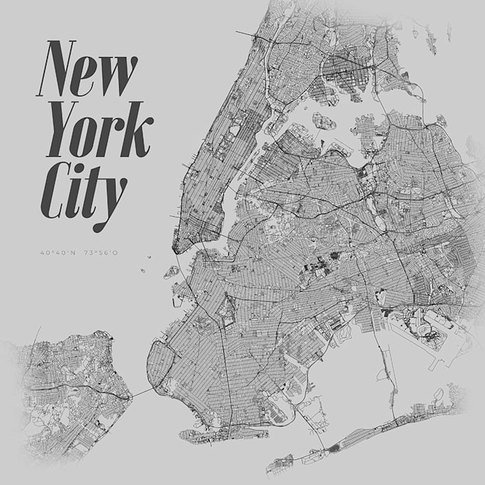 Create your favourite city as a minimal map poster by Arqdesk_studios ...