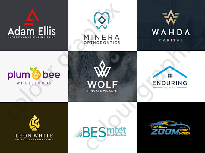 Do modern minimalist luxury initial and business logo design by Colour_graphix | Fiverr