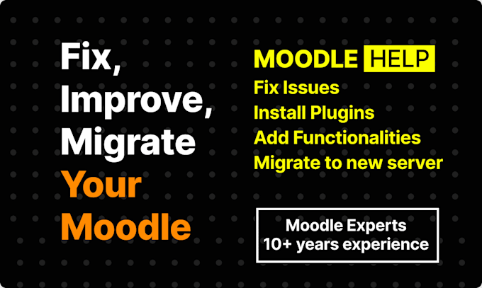 Fix moodle, upgrade, customize and add functionalities by Guillermodova | Fiverr