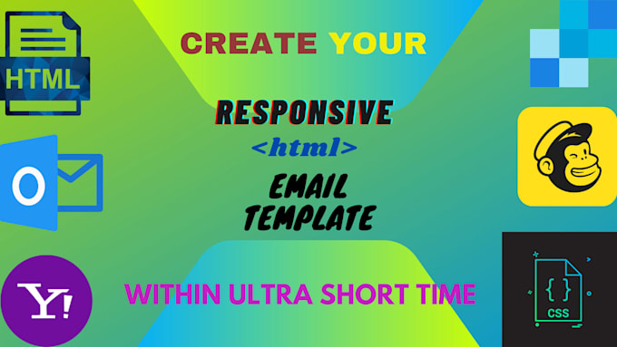 Provide html email template, responsive and clickable email template by Tusharsihc | Fiverr