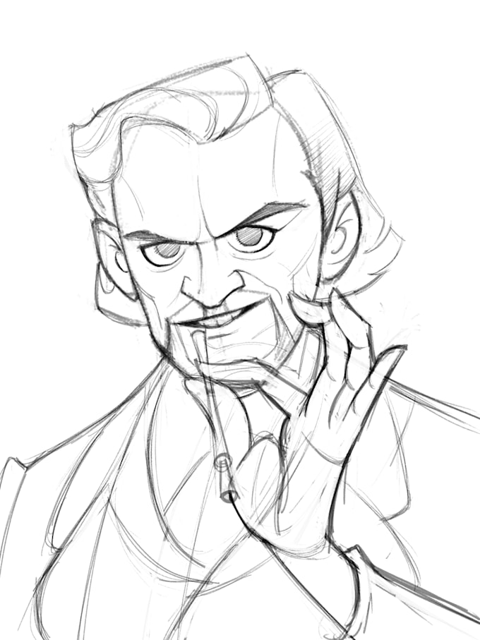 Character cartoon portrait customization by Shenwei1987 | Fiverr