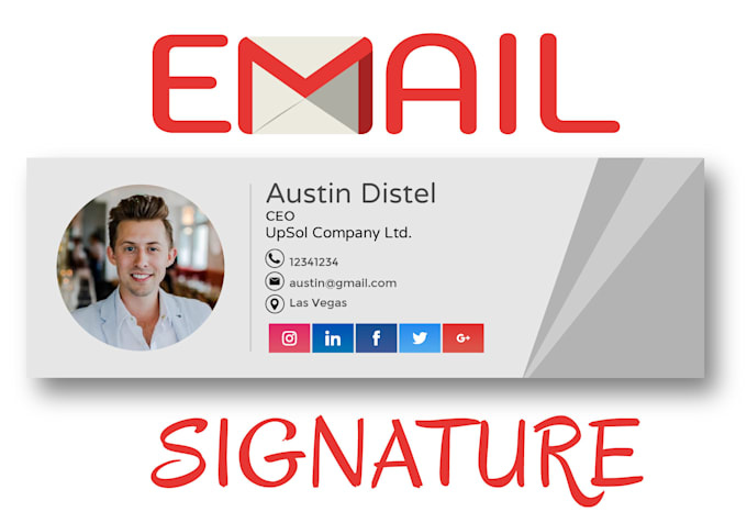 Create an awesome clickable email signature by Siam_parvez | Fiverr