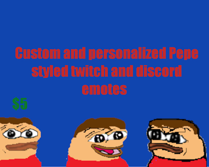 Make you a pepe the frog styled twitch emotes new prices by Pomilol ...