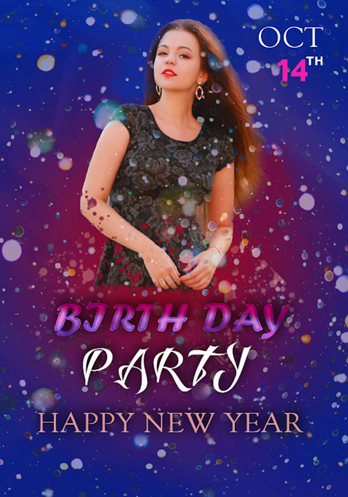 Create party and event flyer magazine ad or poster by Saafdesigner | Fiverr