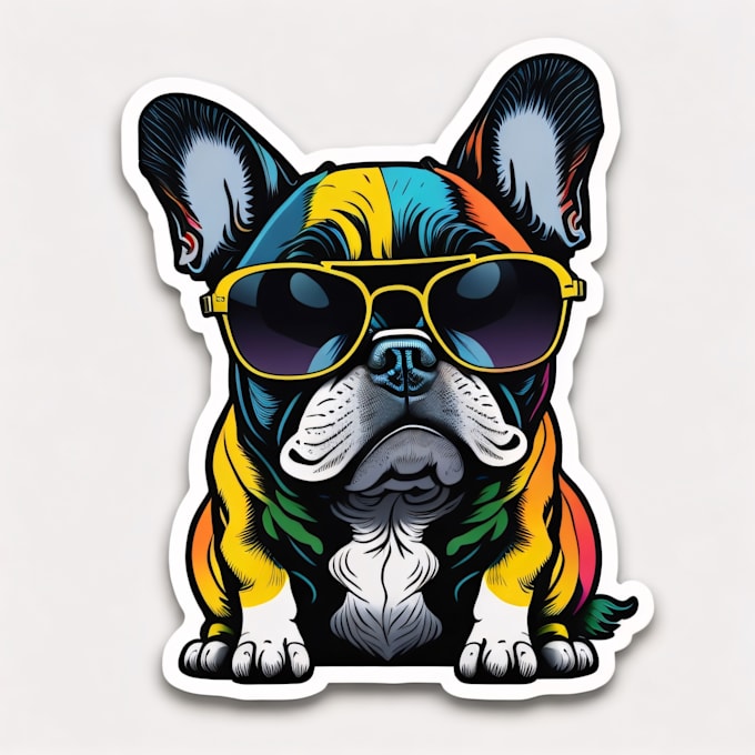 Create unique and custom sticker design using ai by Riffat7 | Fiverr