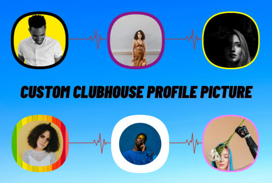 Create 3 custom clubhouse profile picture by Im_nishant | Fiverr